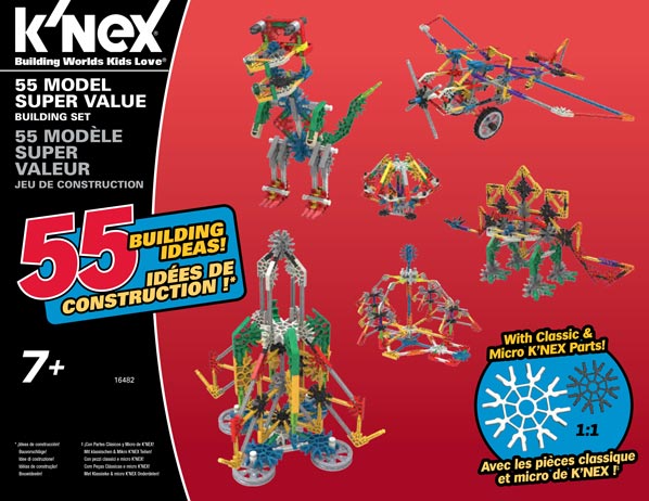 55 Model - Super Value Set (2016) - K'NEX Replacement Parts